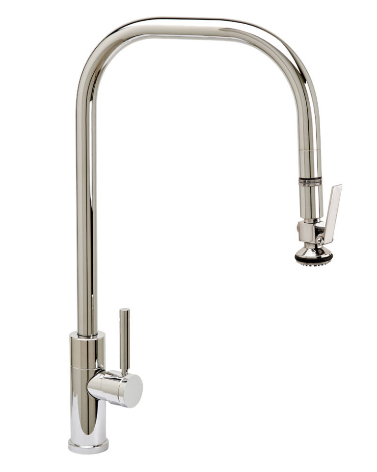 Waterstone Fulton Modern Extended Reach PLP Pulldown Faucet | Lever ...